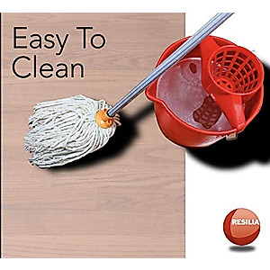 RESILIA Premium Floor Protector for Hardwood Floors – Easy-to-Clean, Heavy Duty Plastic Vinyl, Clear American Modern, 27 Inches x 25 Feet, for Hallway, Living or Dining Room Use