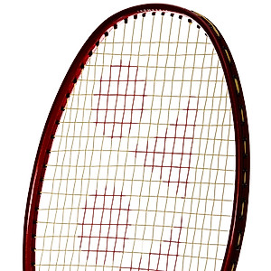 YONEX Badminton Racket Nanoray Series 2018 with Full Cover Professional Graphite Carbon Shaft Light Weight Competition Racquet High Tension Fast Speed Performance (NR6000I - Black/Red, Pack of 1)