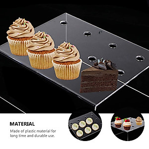 DOITOOL 1 Set 12 Hole Push Pop Cake Stand and Clear Push- up Cake Pop Shooter Plastic Containers for Wedding Baby Shower Birthday Parties