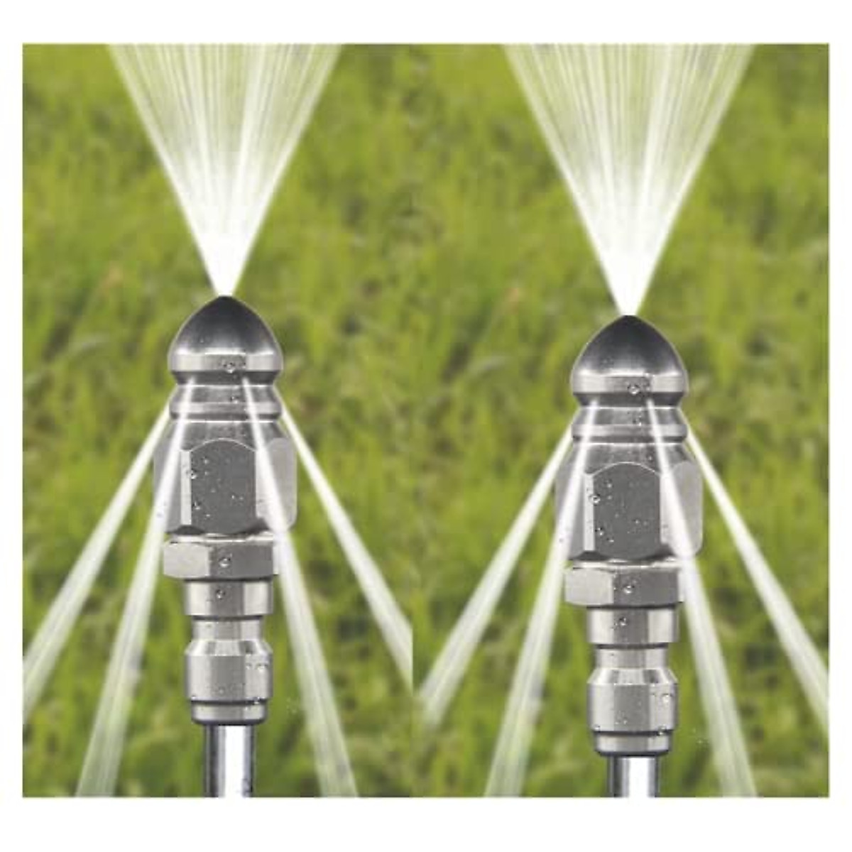 MILLIE 2(Sets) Pressure Washer Sewer Jetter Nozzle with 1/4'' Quickly Connector,Pressure Drain Jet Hose Nozzle