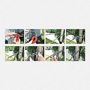 Portable Camping Hammock Nylon Mesh Rope Hanging Bed Outdoor Garden Hanging Mesh Net Sleeping Bed Chair Swing for Hiking Camping Travel Sports Beach Yard Relaxing (Red)