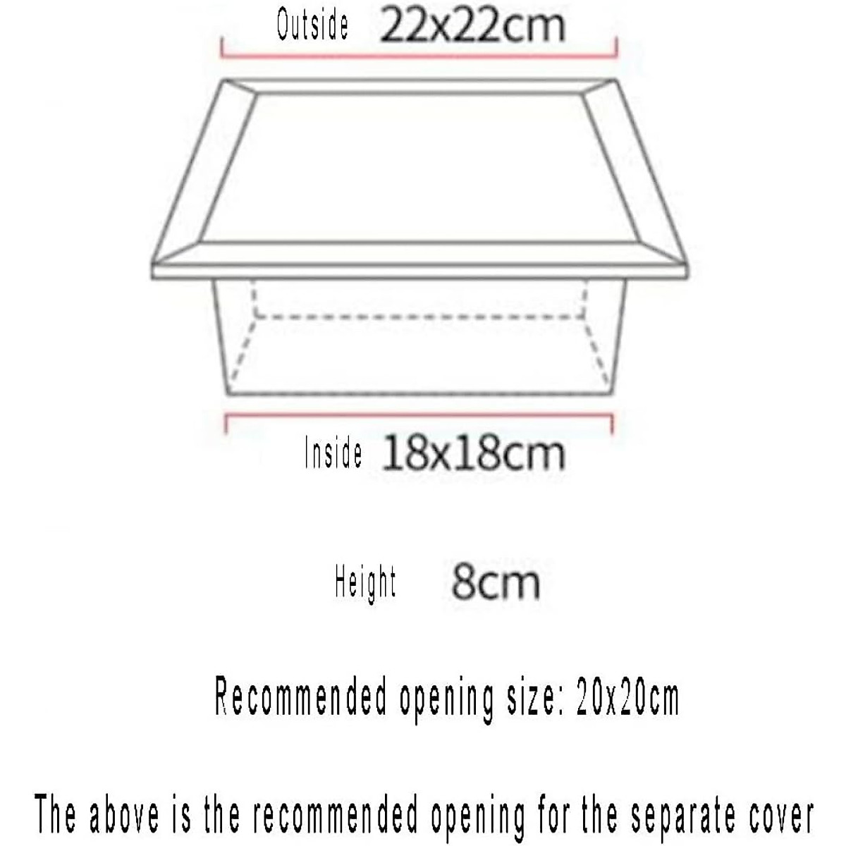 AttreX Square Trash and Waste Chute Lid Built-in Countertop, 304 Stainless Steel Balance Flap Cover Trash Grommet Swing Trash Can Lid-Only The -A Lid(Gold)