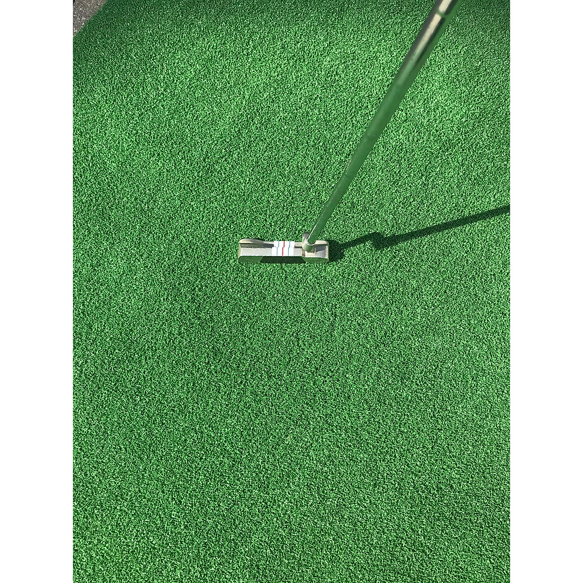 Sticker for golf putter, 3 lines alignment (triple track) (Red and Blue, 2 pack)