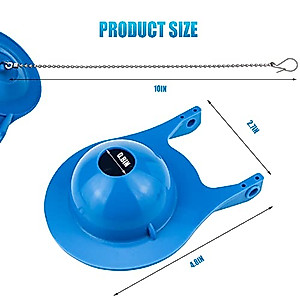 Gerber Toilet Flapper Replacement, 2 Pack 3 inch for Gerber 99-788 with 2 Toilet Handle Chains Ullnosoo Rubber Water Saving, Easy to Install