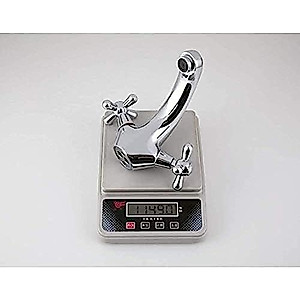 Kitchen Taps Classic Silver Bathroom Basin Faucet Mixer Toilet Faucet Double Handle Bath Faucet Hot and Cold Water Mixer Control