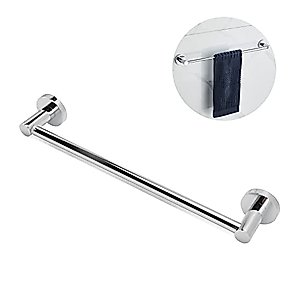 Retractable Towel Racks for Bathroom, 2PCS Stainless Steel Bath Towel Holder Adjustable Towel Bar Wall Mount Towel Rail Single Towel Bar Rod Silver