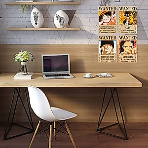 One Piece Wanted Posters 42x29cm 17Pcs Straw Hat Pirates Crew Luffy 1.5 Billion Collection Birthday Gifts