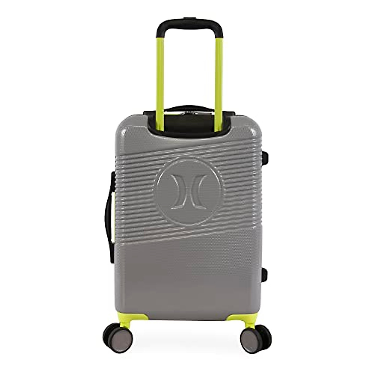 Hurley Looper Hardside Spinner Luggage, Light Grey Neon, Carry-On 21-Inch