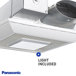 Panasonic FV-0810VSSL1 WhisperValue DC Ventilation Fan with Light - 80 or 100 CFM