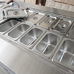 Kolice ETL commercial double square pans fried ice cream machine, frozen yogurt cubes making machine, roll ice cream machine with 10 pcs of refrigerated buckets, 21x21 inches big pan. Auto defrost