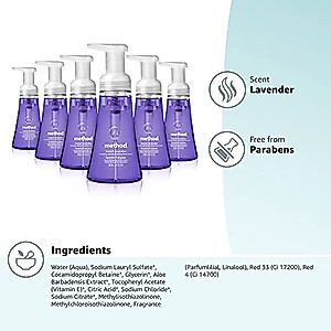 Method Foaming Hand Soap, French Lavender, Biodegradable Formula, 10 Fl Oz (Pack of 6)
