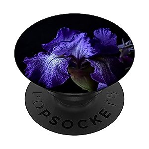 Purple Iris Flower PopSockets Swappable PopGrip