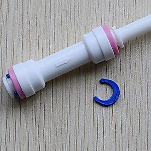 DGZZI Check Valve 2PCS 1/4" One Way Push Fit Straight Quick Connect Check Valves for RO Pure Water Reverse Osmosis System