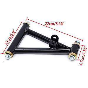 Front Suspension Swingarm Assembly Upper & Lower Swing Arm Suspension Shock Kit For DIY Buggy Electric ATV Quad Bike Buggy Go Kart Parts 220mm