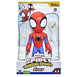 Marvel Spidey and His Amazing Friends Spiderman Action Figure with Web Shooter Accessory 22cm
