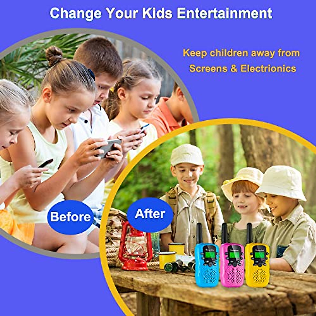 Soopotay Kids Toys for Ages 5 6 7 8 9 10 11 12, Walkie Talkies for Kids & Adults, Long Range Kids Walkie Talkie 3 Pack, Kids Two-Way Radios, Boys or Girls Birthday Gifts for 5-12 Years Old