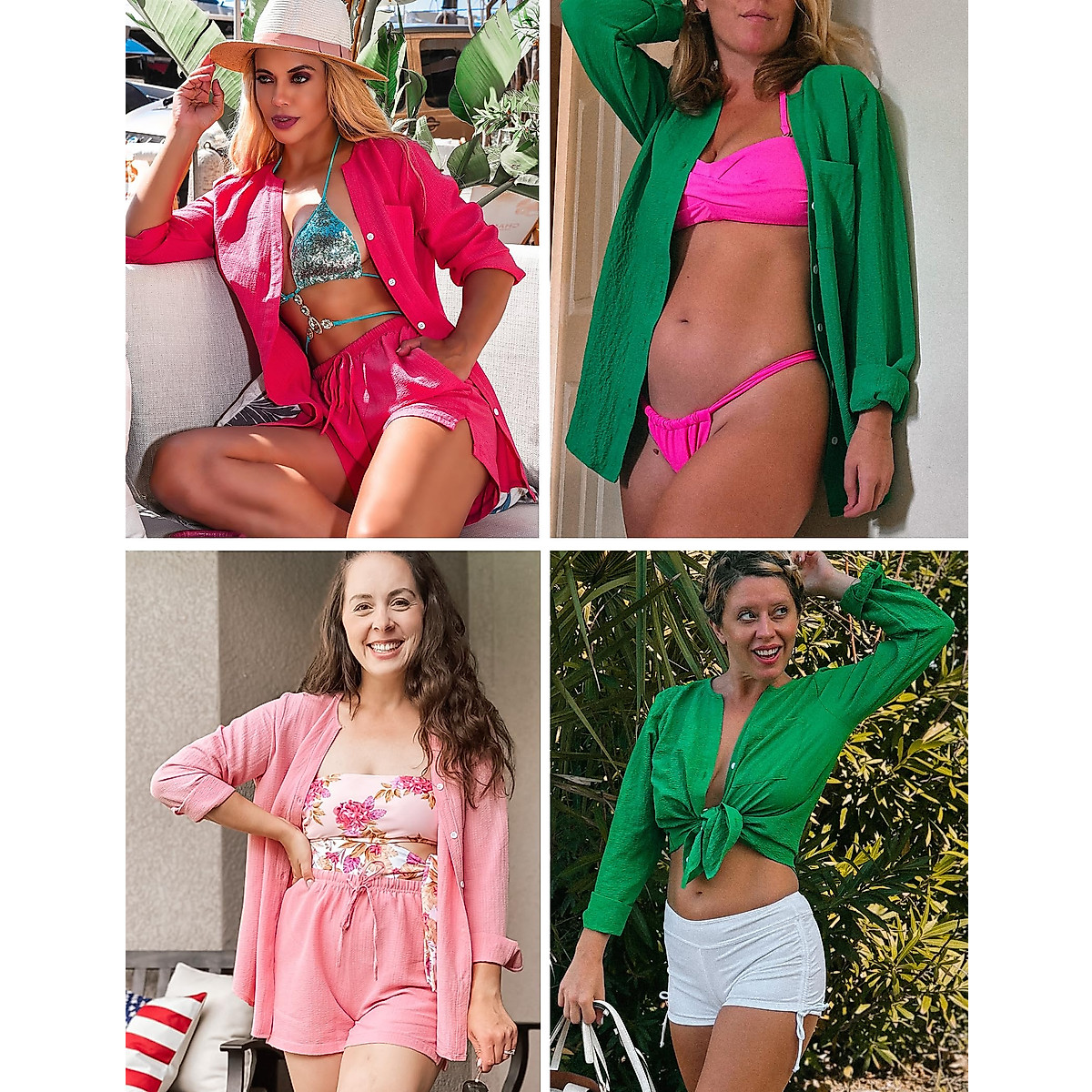 Ekouaer 2 Piece Sets for Women Summer Outfits Shorts Button Up Shirt Outfit Sets V Neck Sweat Suits Tracksuit Black,Medium