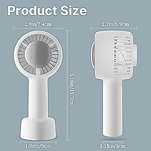Portable Fan Handheld, Handheld Portable Fan Rechargeable Frozen Mini Personal Fan with 3 Adjustable Speed, Portable Hand Held Fan For Outdoor Travelling Or Indoor Office Home, Eyelash Fan, USB Charging