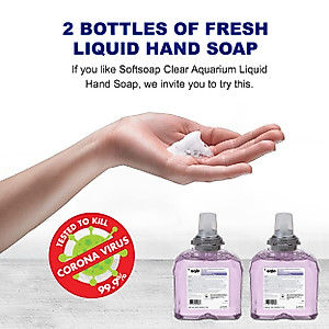 Gojo Premium Foam Handwash with Skin Conditioners, Cranberry Scent, EcoLogo Certified, 1200 mL Foam Hand Soap Refill TFX Touch-Free Dispenser (Pack of 2) – 5361-02