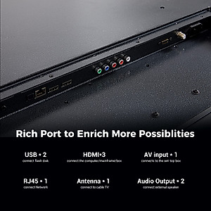 SYLVOX Outdoor TV, 55 inch Waterproof 4K Smart TV, Outdoor Television Support Bluetooth WiFi for Partial Sunshine Areas(Deck Series)