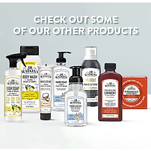 J.R. Watkins Gel Hand Soap With Dispenser, Moisturizing Hand Wash, All Natural, Alcohol-Free, Cruelty-Free, USA Made, Ocean Breeze, 11 Fl Oz, 3 Pack