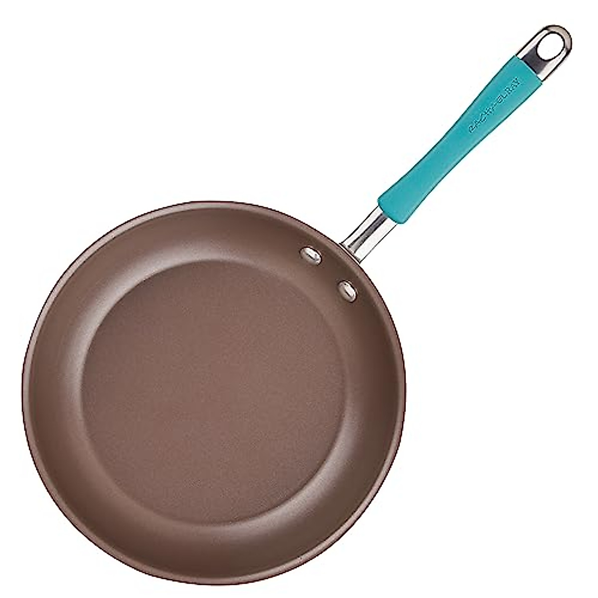 Rachael Ray Cucina Nonstick Cookware Pots and Pans Set, 12 Piece, Agave Blue