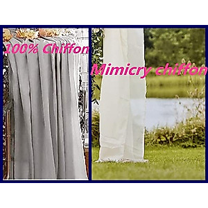 SFN SKY Blush 100% Chiffon Arch Ceremony Backdrop 30" x 6 Yards for Wedding Arch Door/Home Canopy Bed Curtains - Long Sheer Window Topper Valances/Bedroom Tablecloth (Blush)