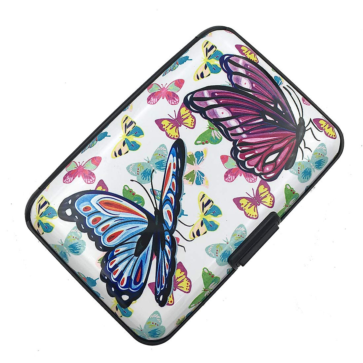 BFL RFID Credit Card Holder for Women or Men, Theft Proof Credit Card Holder, Slim Design Fits in Pocket (butterfly)