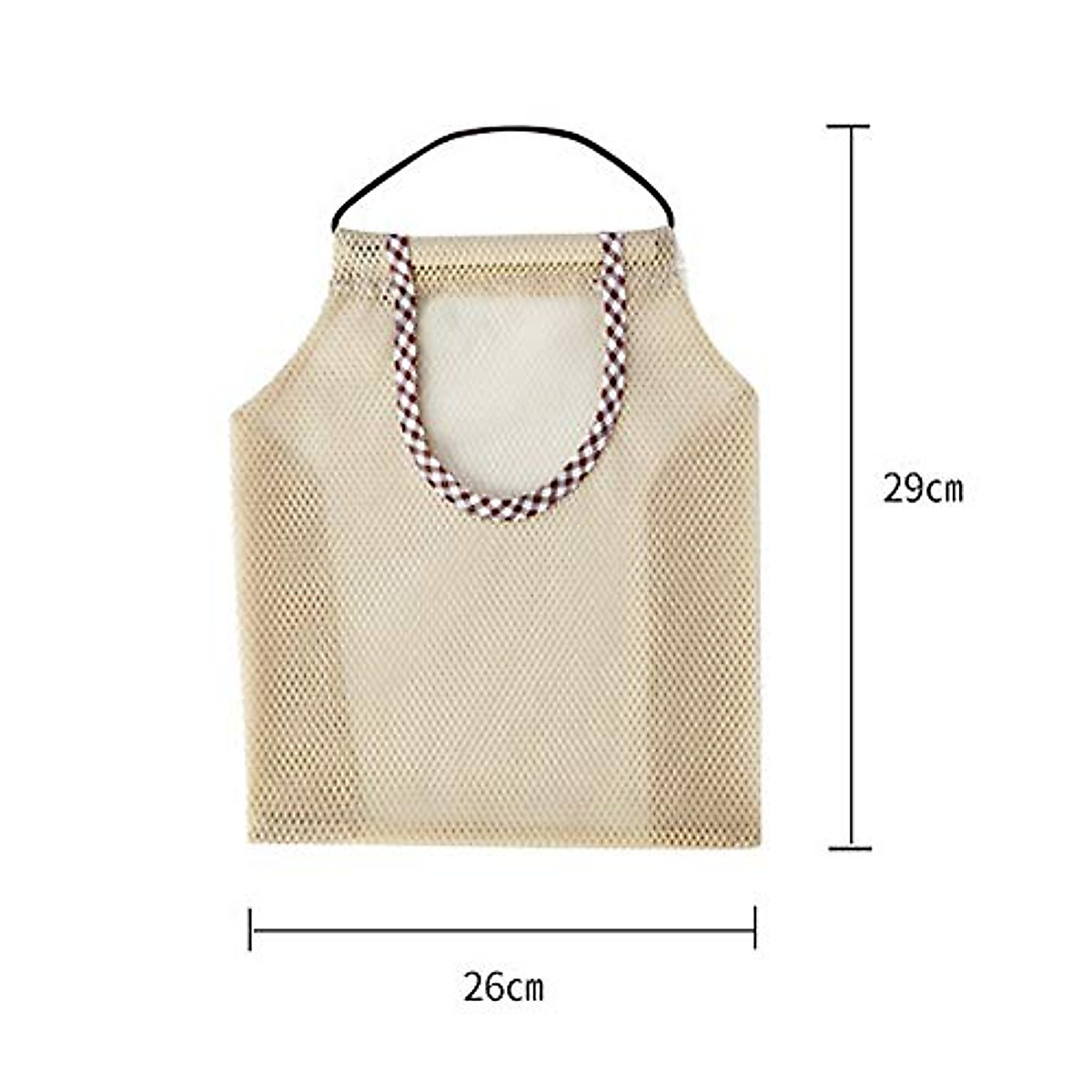 5 PCS Hanging BagHollow Reusable Storage Mesh Bag Vegetable Bag for Fruit,Garlics,Potatoes,Onions Breathable Mesh Bag