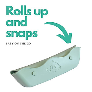 The Little Monkey Company Silicone Bibs for Babies and Toddlers - Wipes Clean in Seconds Waterproof Bib Protects from Every Mess - Made with Premium Materials