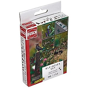 Busch 1153 Small Animal Set 8/HO Scale Scenery Kit