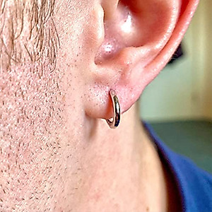 3 Pairs Small Huggie Hoop Earrings Set White Gold Hypoallergenic Silver Huggie Hoops Earrings for Women