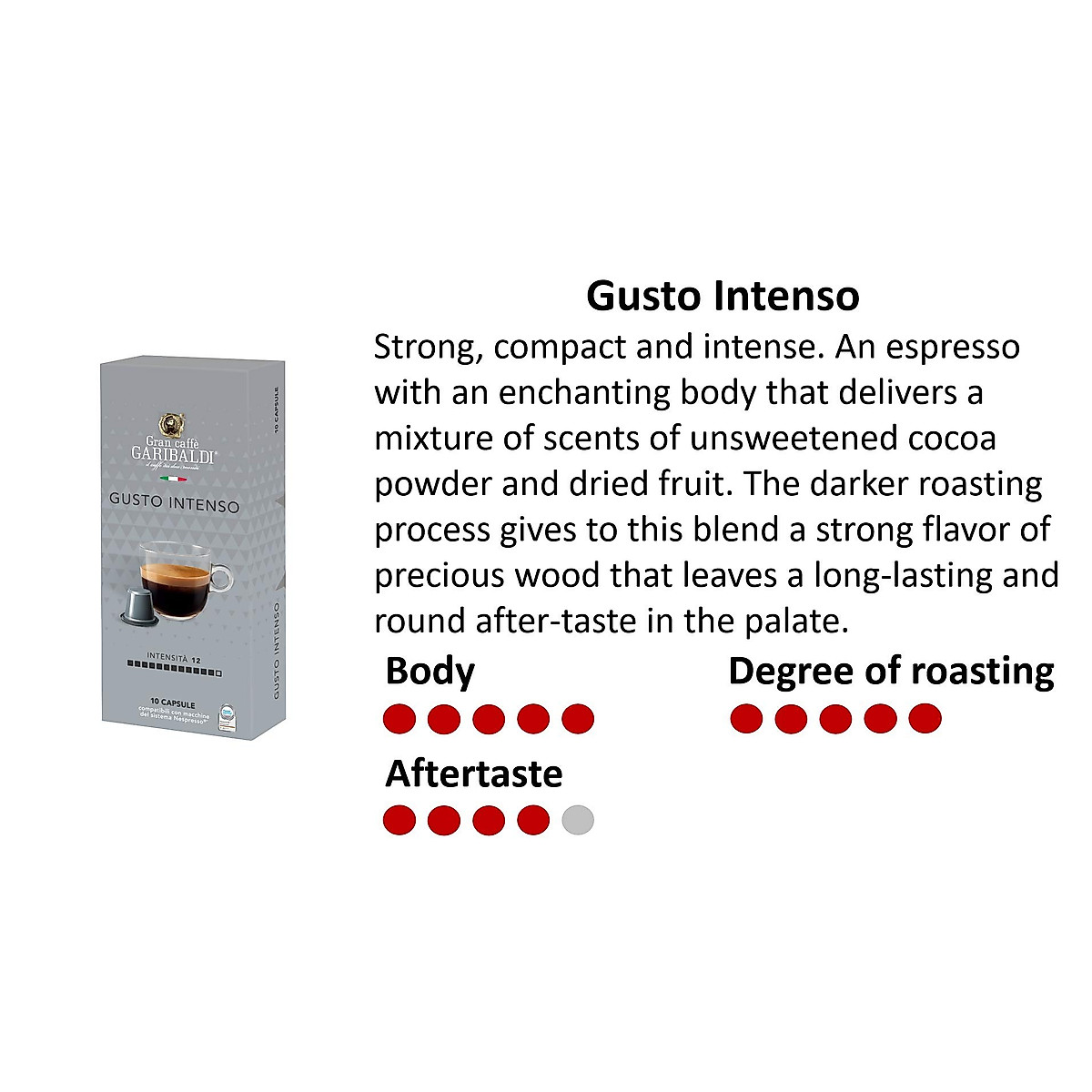 Gran Caffè Garibaldi Nespresso* compatible capsules (Variety Pack, 60 Count)