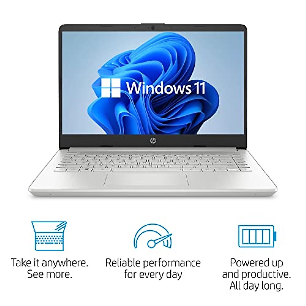 HP 15.6" Laptop, Intel Core i3-1115G4 Processor, Intel UHD Graphics, 15.6" HD LED Display, Online Meeting Ready, Wi-Fi and Bluetooth, HDMI, Windows 11 Home in S Mode (16GB RAM | 1TB SSD)