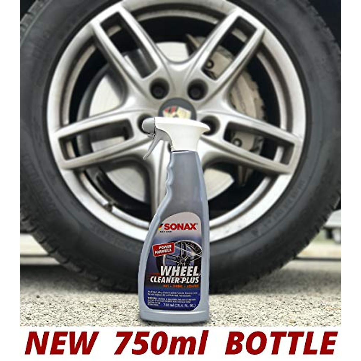 Sonax Wheel Cleaner Plus (230400), Rim Cleaner, Color Changing Wheel Cleaner, Break Dust Cleaner, 750ml / 25oz