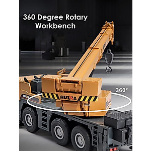 Gemini&Genius 1/50 Scale Autocrane Toys, Crane Truck Construction Vehicle, Alloy Boom Truck Engineering Car Models, Great Gifts, Collections, Cake Toppers, Room Decoration for Kids