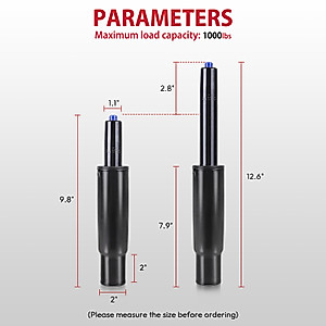 Dowinx Office Replacement Cylinder,Gas Lift Cylinder Universal Size Fits Most Chair,Class 4 Hydraulic Pneumatic Piston Heavy Duty 450Lbs