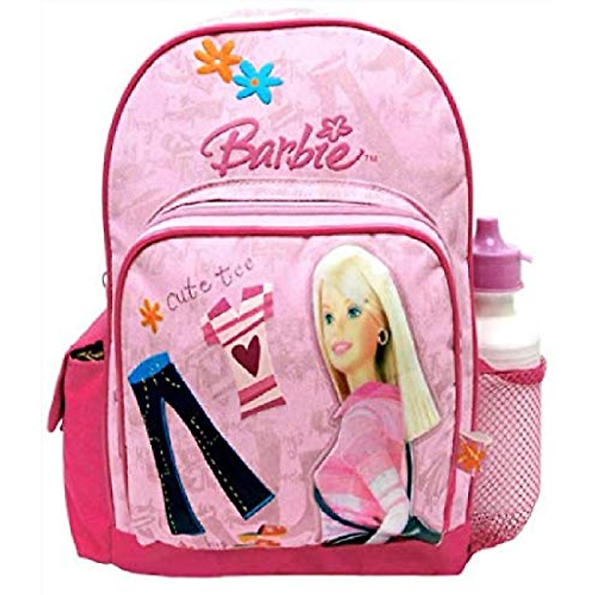 Barbie Small Backpack with Water Bottle - Pink Clothes & Jeans