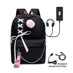 Alikpop USB Backpack Jimin Suga Jin Taehyung V Jungkook Korean Casual Backpack Daypack Laptop Bag College Bag Book Bag School Bag With Pencil Bag
