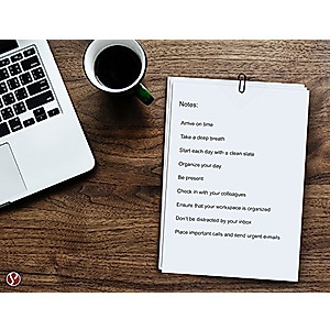 500 Sheets of Bright White 8.5" x 5.5" Half letter Size, Regular 24lb. Paper