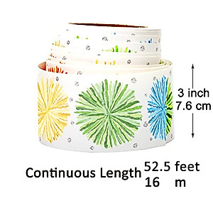 Youngever 52.5 ft Bulletin Board Borders for Classroom Decoration, Sunburst Design