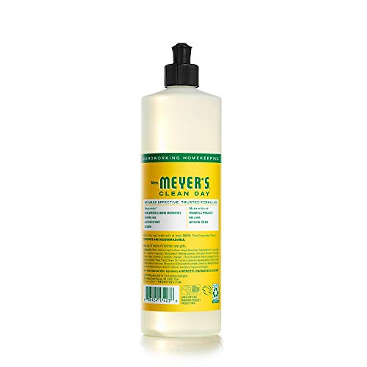 MRS. MEYER'S CLEAN DAY Liquid Dish Soap, Biodegradable Formula, Honeysuckle, 16 fl. oz - Pack of 3