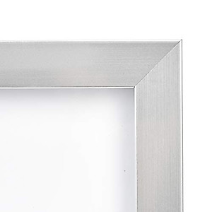 Amazon Basics Rectangular Photo Picture Frame, 4" x 6", Pack of 2, Nickel