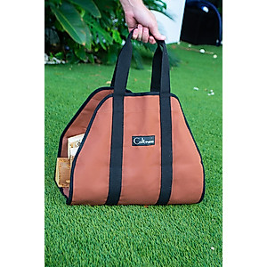 ANEWNICE NOVIIML ge AOLDHYY OOD Carrier Heavy Duty Firewood Holder Utility Garden Sculpture Outdoor Decoration