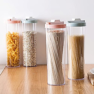 UPKOCH 2pcs Canister Home with Food Noodle and Creative Round for Cereal Kitchen Color Lids Nuts Noodles Dry Containers Canisters Spices Large Assorted Circular Organizer Organization