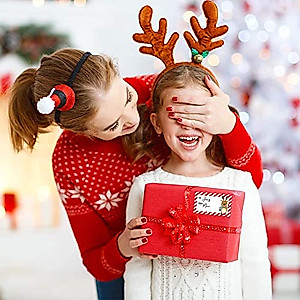 800 Pieces Christmas Tags Christmas to from Labels Self Adhesive Christmas Tag Christmas Stickers Tag Sticker Christmas Paper Tags for Decorations, 8 Styles