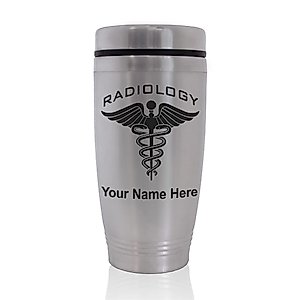 SkunkWerkz Commuter Travel Mug, Radiology, Personalized Engraving Included