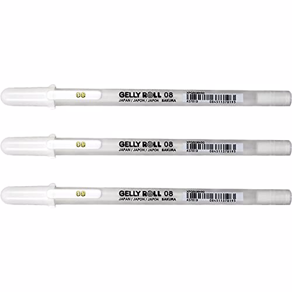 SAKURA - 37488 Gelly Roll Classic 08 (Medium Pt.) 3 Pack Pen, White