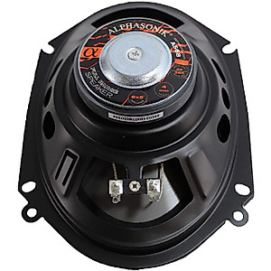 Alphasonik AS68 6x8 inch 350 Watts Max 3-Way Car Audio Full Range Coaxial Speakers with Universal Mounting Holes for Easy Installation