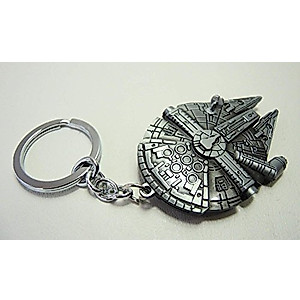 Star Wars Millennium Falcon Spaceship Alloy Keychain (Pewter)